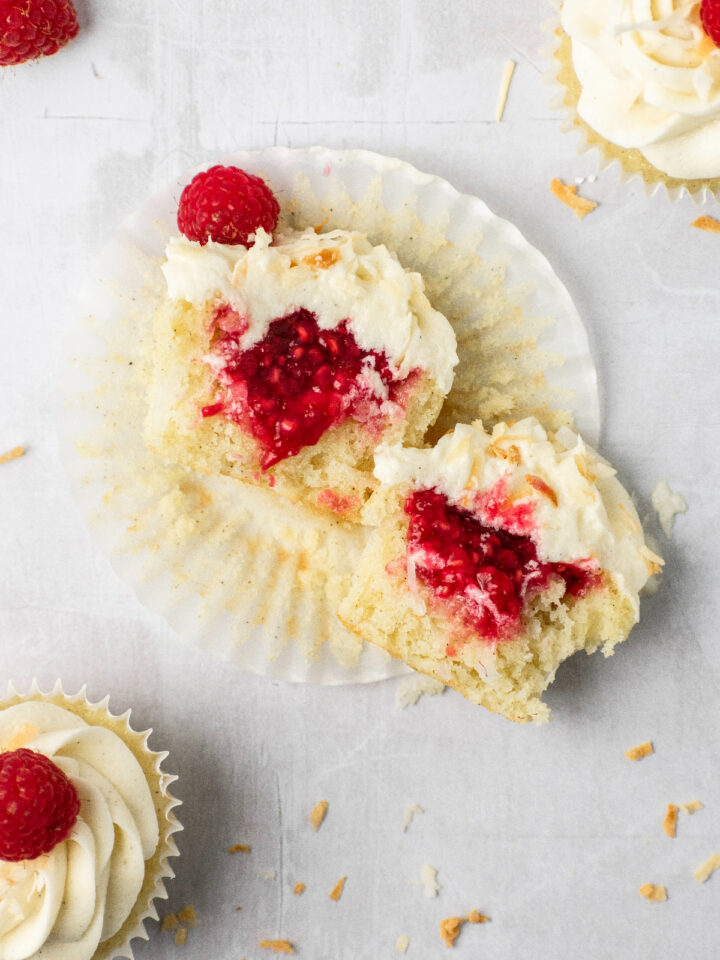 Raspberry Cupcakes with Raspberry Frosting - Ginger Snaps Baking Affairs