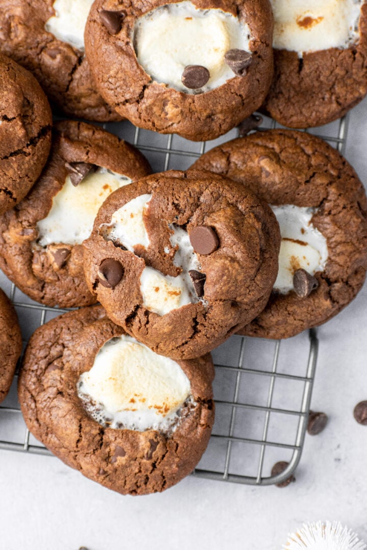 Easy Chocolate Marshmallow Cookies - Ginger Snaps Baking Affairs