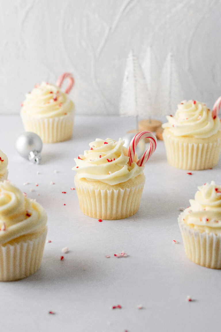 White Chocolate Peppermint Cupcakes - Ginger Snaps Baking Affairs