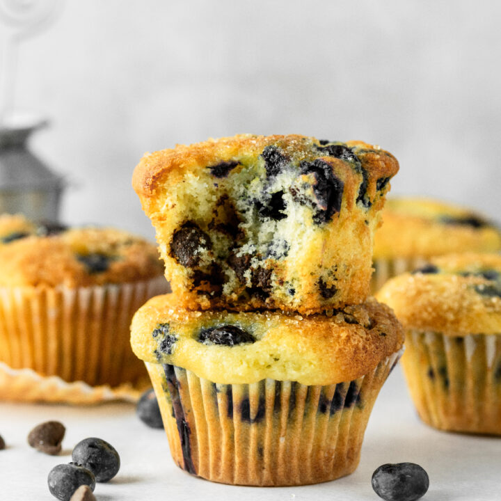 Easy Blueberry Chocolate Chip Muffins - Ginger Snaps Baking Affairs