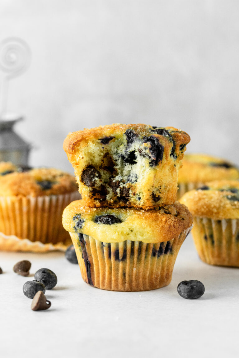 Easy Blueberry Chocolate Chip Muffins - Ginger Snaps Baking Affairs