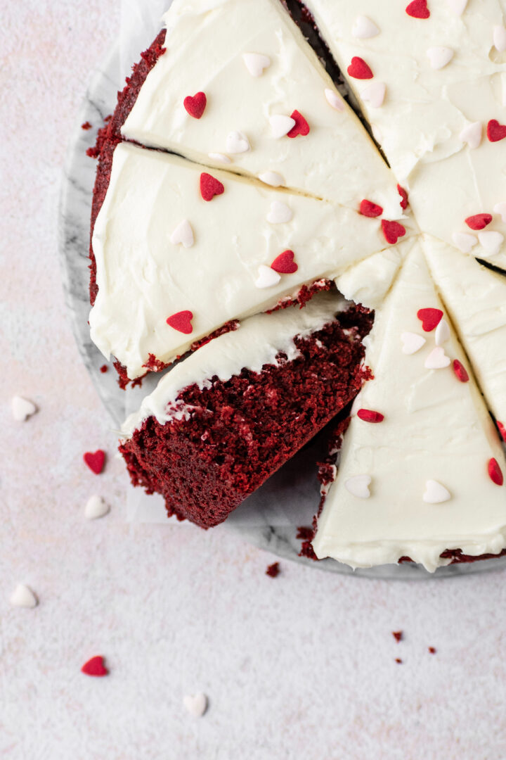 Small Red Velvet Cake (One Layer) - Ginger Snaps Baking Affairs