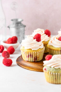 Fresh Raspberry Cupcakes with Raspberry Frosting - Ginger Snaps Baking ...