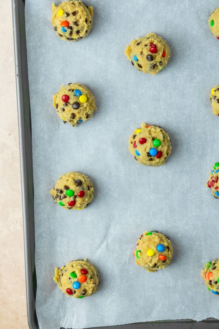 Mini M&M Cookies - Ginger Snaps Baking Affairs