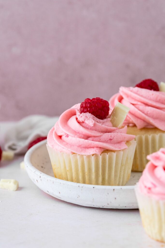 The Best White Chocolate Raspberry Cupcakes - Ginger Snaps Baking Affairs