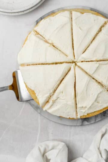 Easy One Layer Vanilla Cake Recipe - Ginger Snaps Baking Affairs