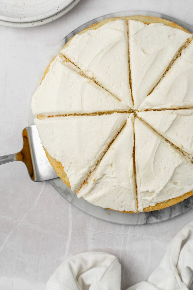 Easy One Layer Vanilla Cake Recipe - Ginger Snaps Baking Affairs