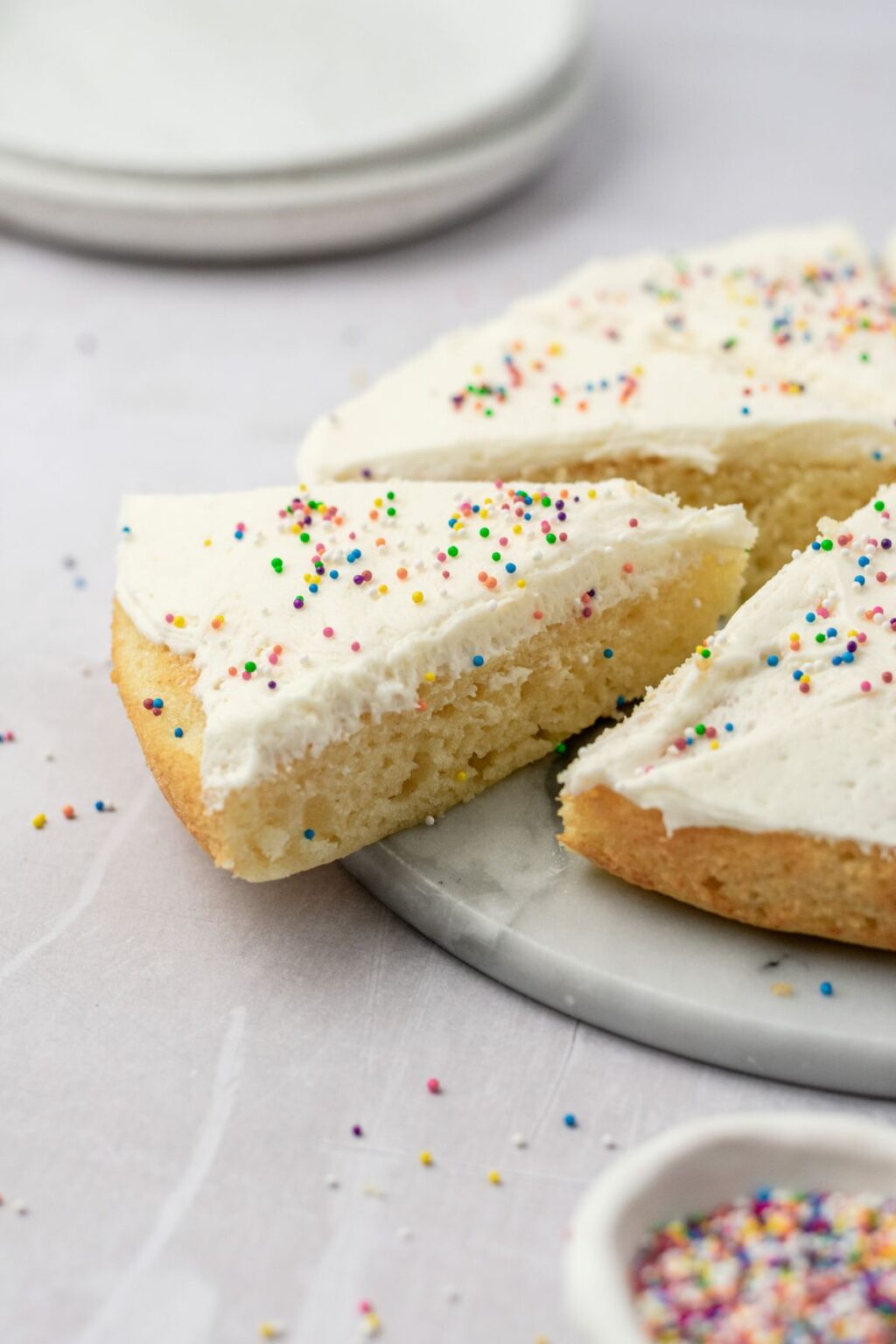 Easy One Layer Vanilla Cake Recipe - Ginger Snaps Baking Affairs
