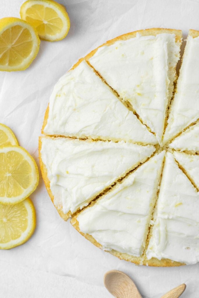 Best One Layer Lemon Cake - Ginger Snaps Baking Affairs